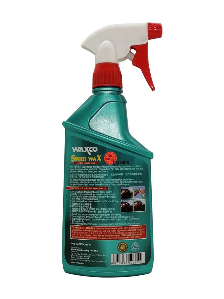 Speed Wax Spray Liquid Wax 430 ml – WAXCO Auto Care
