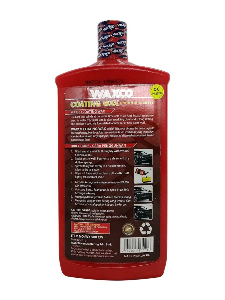 Coating Wax 500 ml – WAXCO Auto Care